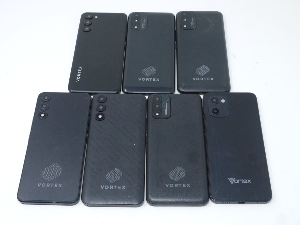 Lot of 7 Modern Vortex Brand Smartphones - For Parts & Cracked - A24 ...