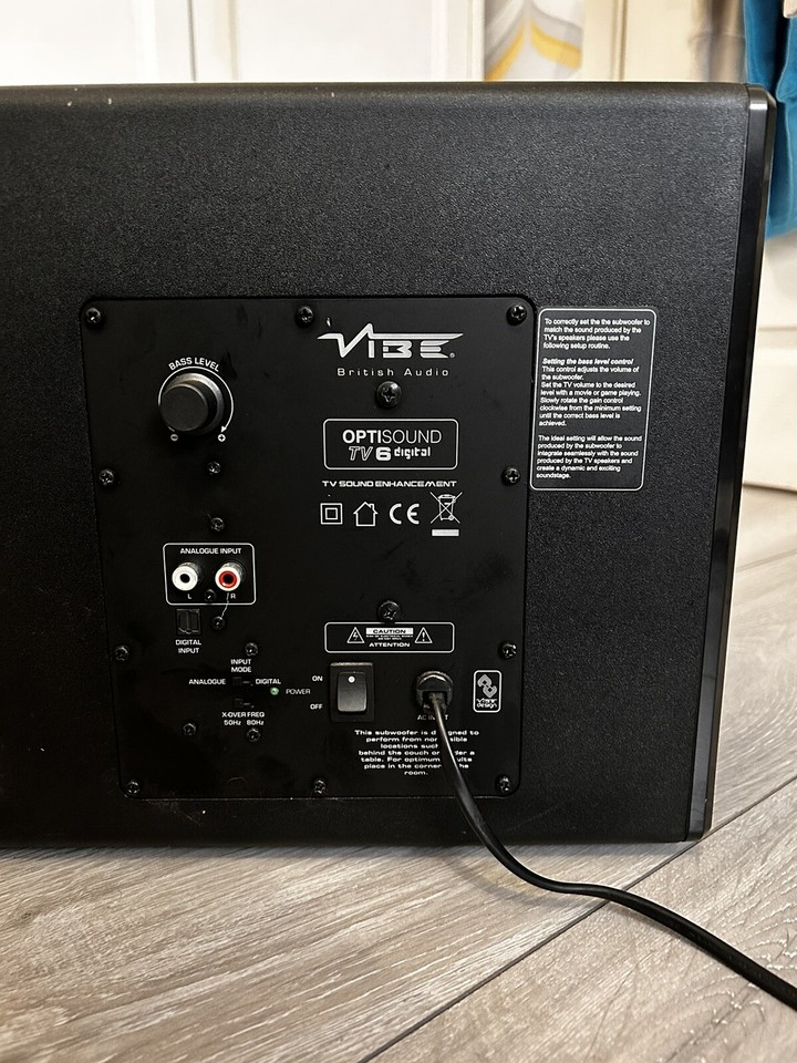 VIBE Optisound 6 Subwoofer | eBay UK
