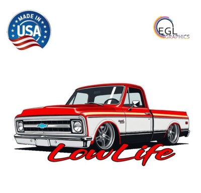 Lowlife Minitruck Decal Sticker Air ride Bagged Low Life rider Slammed ...