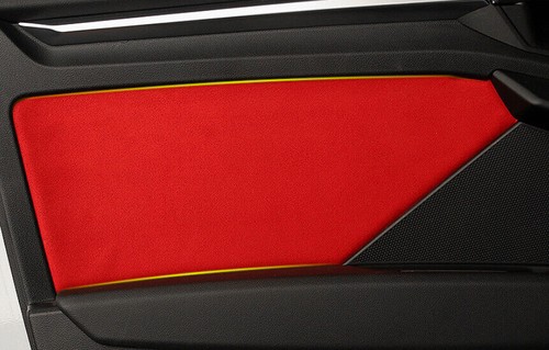 For Audi A3 S3 RS3 2022-2024 Red Acantara Inner Armrest Door Panel ...