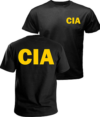 CIA t-shirt, government agent t-shirt, secret service, police, FBI t ...