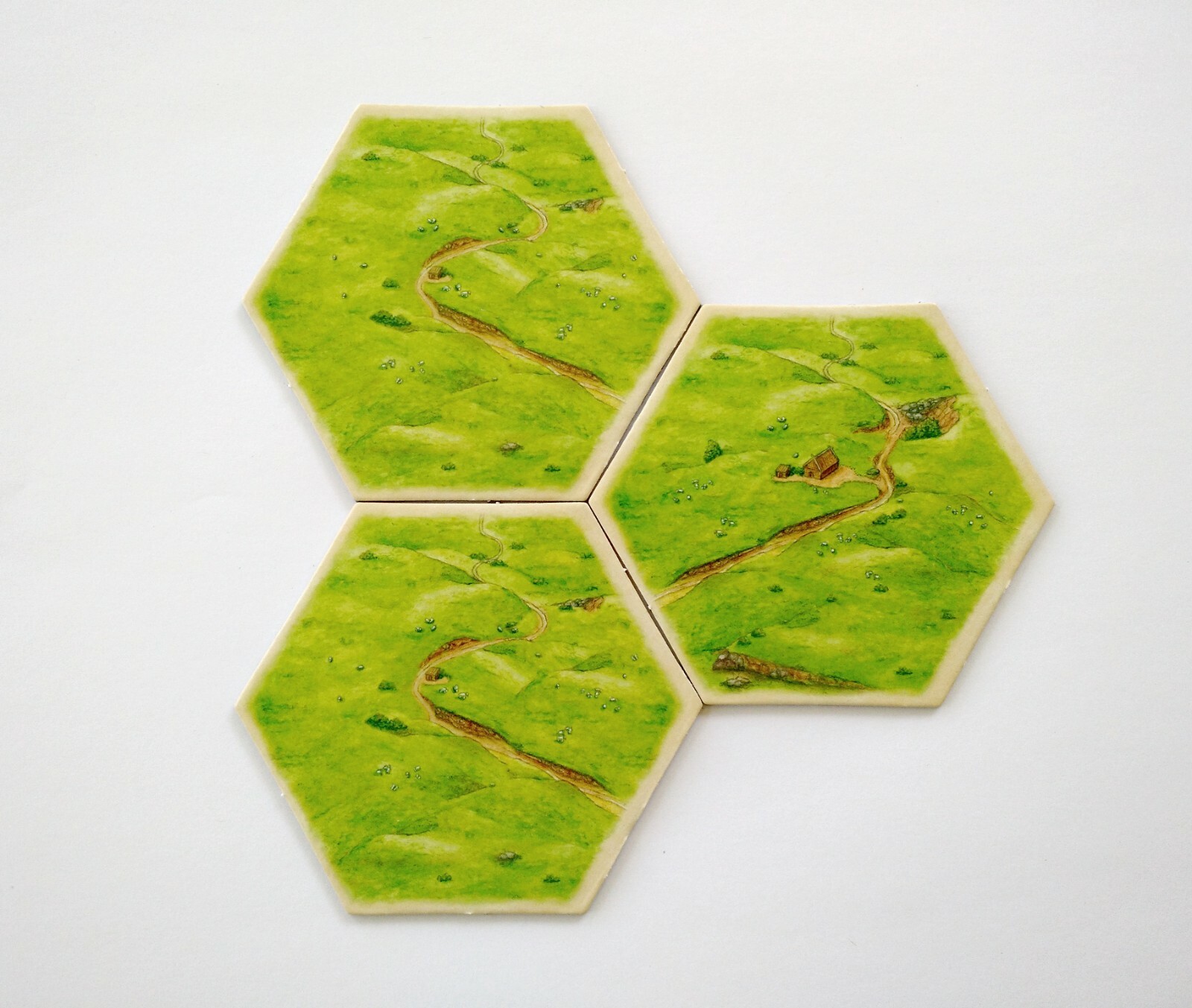 Settlers of Catan hex tiles - 4th edition - Wool/Sheep - set of 3 | eBay