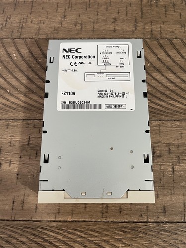 White NEC 100MB Internal IDE 3.5 Zip Disk Drive FZ110A 134-507313-005-1 ...