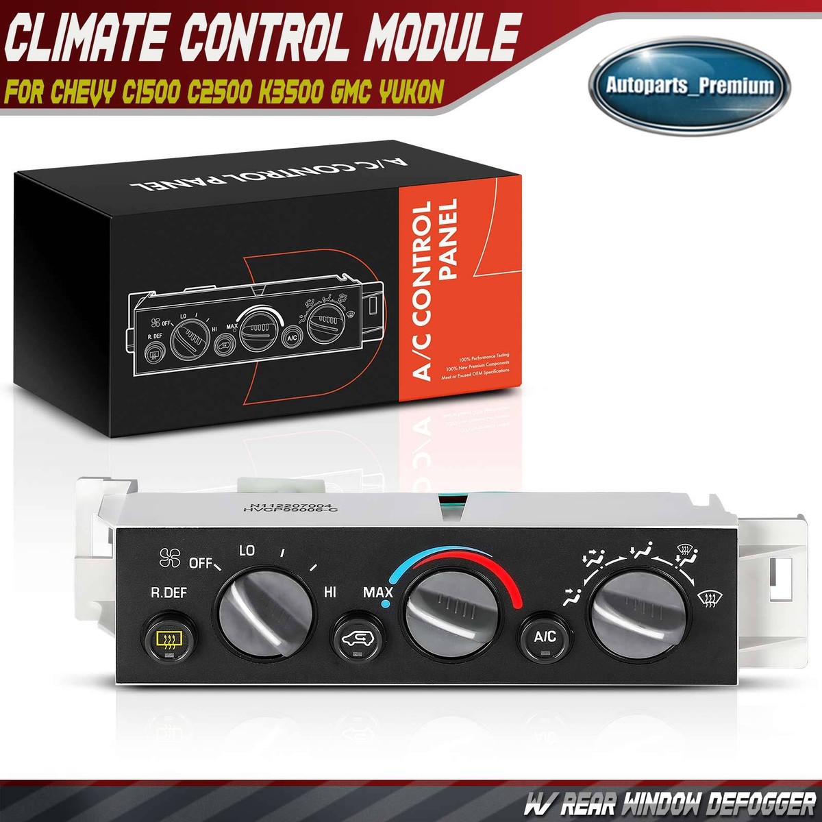 1996 2002 Gm Control Ac Heater Control Panel Module For 1996 2002 Chevy 9702
