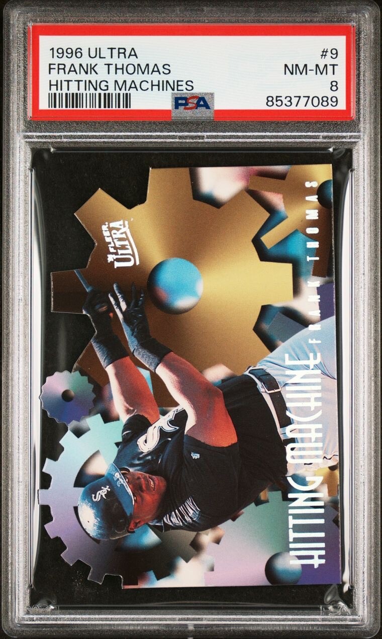 1996 Ultra Frank Thomas Hitting Machines Die Cut PSA 8 # 9 Low Pop! | eBay