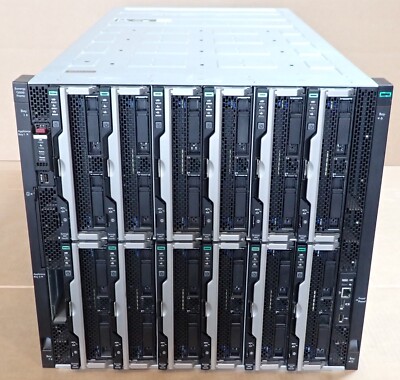 HPE Synergy 12000 Frame 12-Slot Chassis 12x HPE 480 Gen10 CTO Node ...