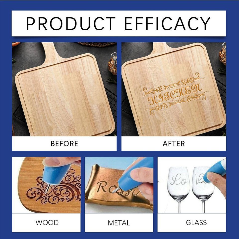 Electric Engraving Engraver Pen Cordless Carving Pen Batteries Micro ...