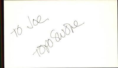 Topo Swope Actress The Hot Rock Signed 3" x 5" Index Card | eBay