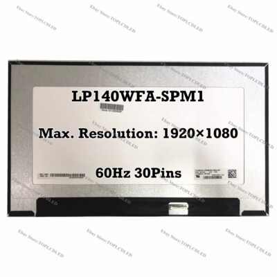 LP140WFA-SPM1 fit LP140WFA SPM1 LP140WFA (SP)(M1) FHD LCD Panel Screen ...