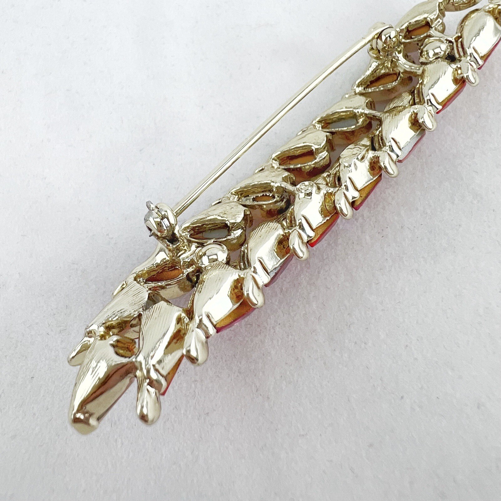 Pegasus Coro Neon Orange, Pink, Pink AB Rhinestones Leaf Wheat Stalk ...