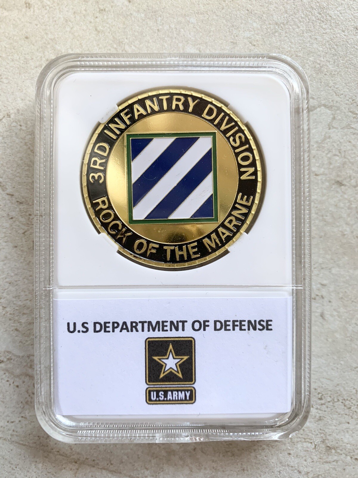 Floating Display ARMY 3rd INFANTRY DIVISION "Rock Of The Marne ...