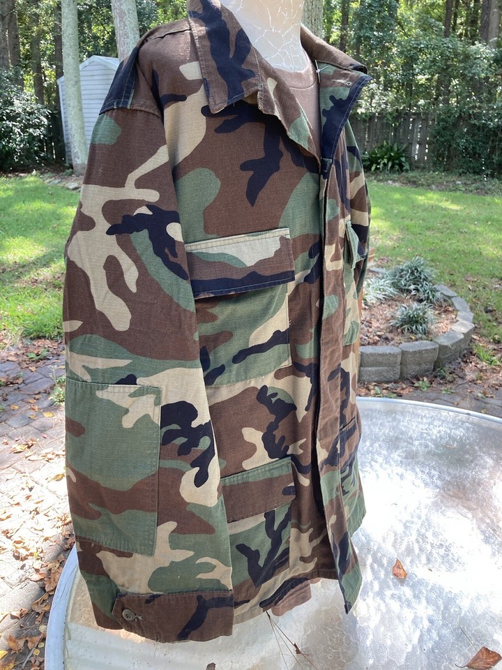 US M81 Woodland BDU Shirt, Army Military Camo Uniform Medium Regular | eBay