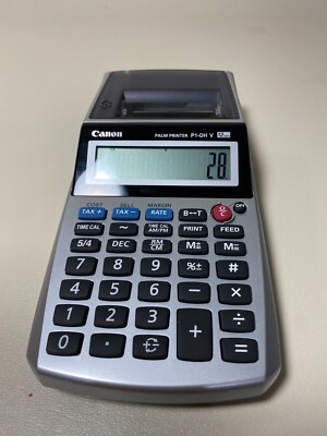 Canon Palm Printer P1-DH V 12 Digit Printing Tax Business Calculator | eBay