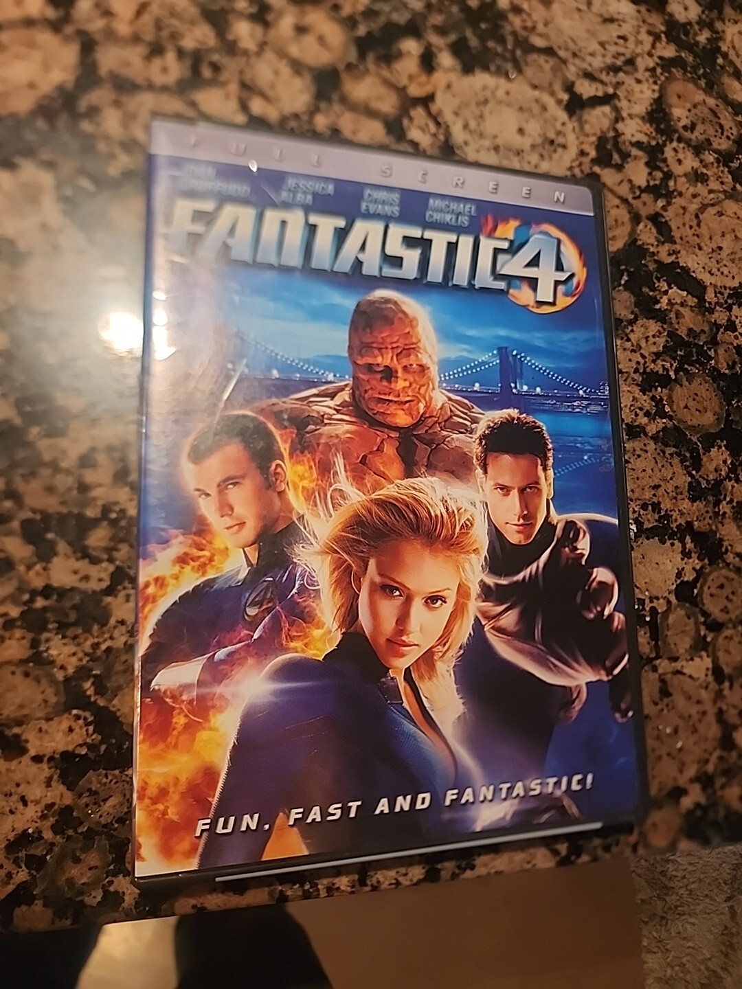 Fantastic 4 (DVD, 2005, Full Screen) Jessica Alba, Chris Evans, Michael ...
