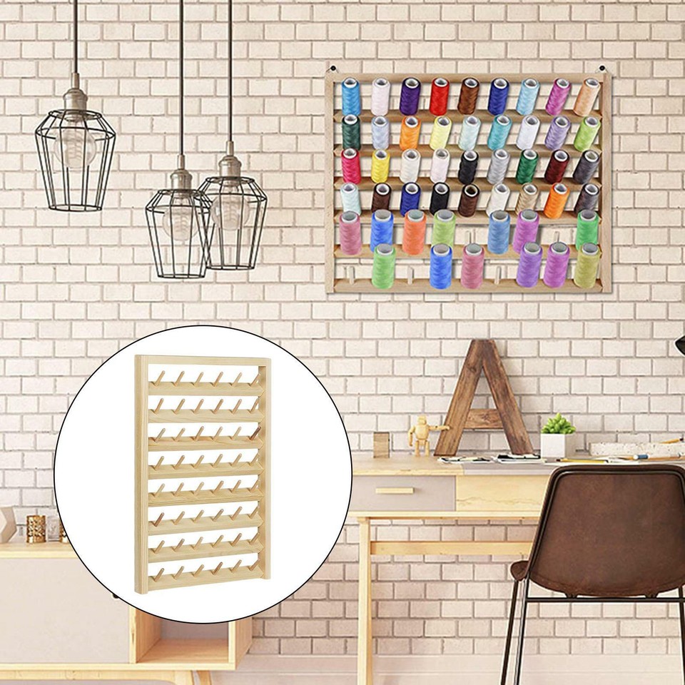 48 Spool Sewing Thread rack Mounted Sewing Holder Organizer | eBay