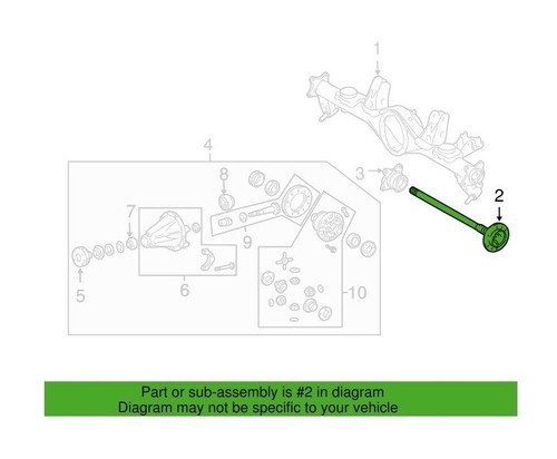 Genuine OEM Rear Drive Axle Shaft For Toyota 4Runner FJ Cruiser ...