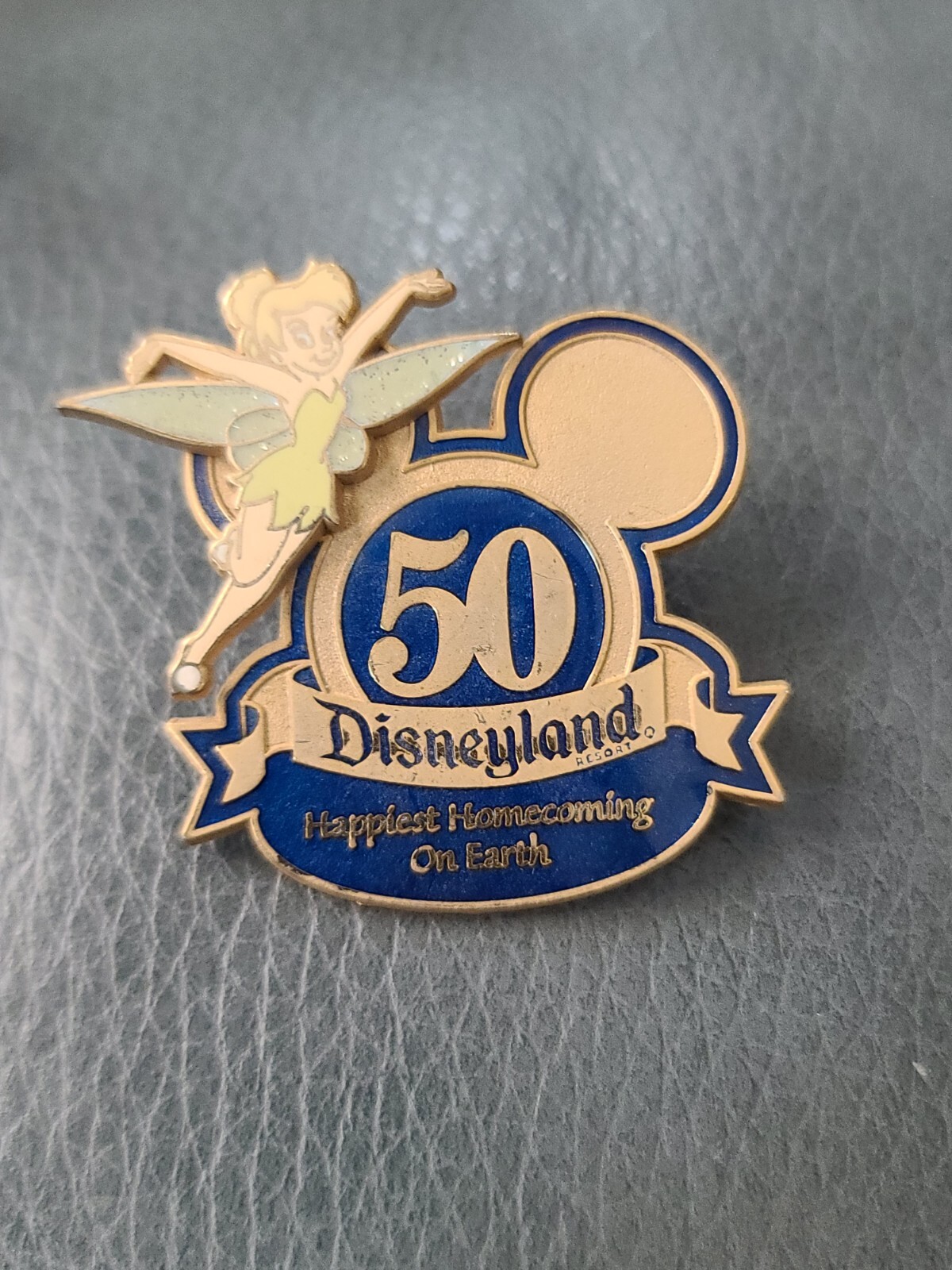 Disney Pins Disneyland 50 (Tinker Bell) Gold Tone 38501 DLR | eBay