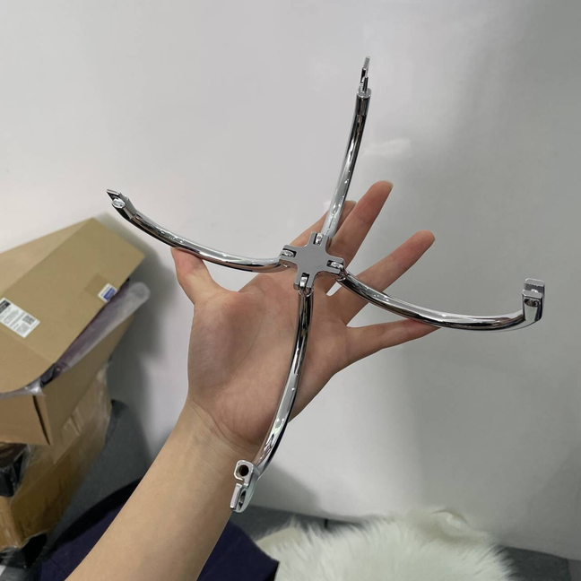 Cross Handcuffs Wrist Bondage Lockable BDSM Shackle Bondage Torture ...