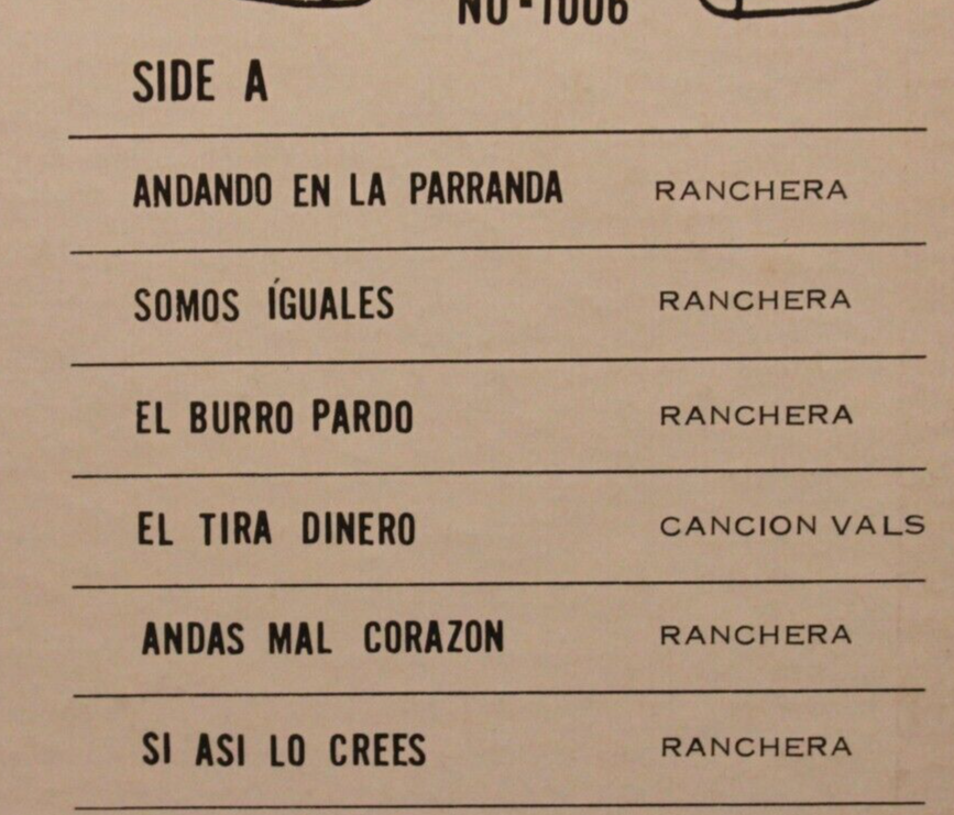 Gilberto Perez - Lp - El Burro Pardo - Latin Tejano Chicano Tex Mex ...