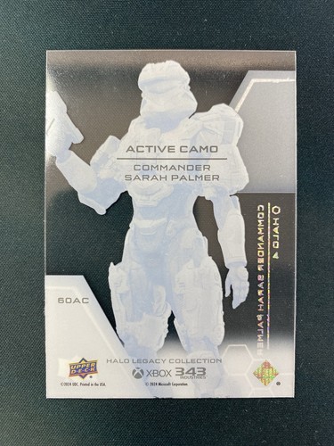 Commander Sarah Palmer 2024 Upper Deck HALO Active Camo Acetate SSP ...