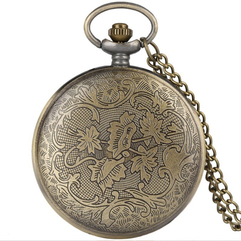 Full Hunter Quartz Pocket Watch Retro Doctor Who Chain Women Men ...