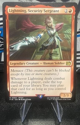 Lightning, Security Sergeant Final Fantasy #0560 Magic the Gathering ...