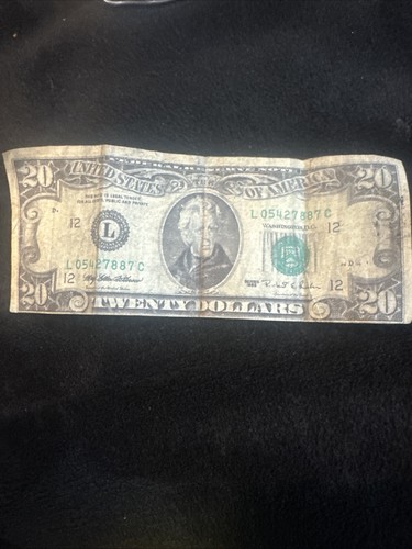 Vintage 1995 20$ Dollar Bill “MISS-PRINT” ERROR BILL | eBay