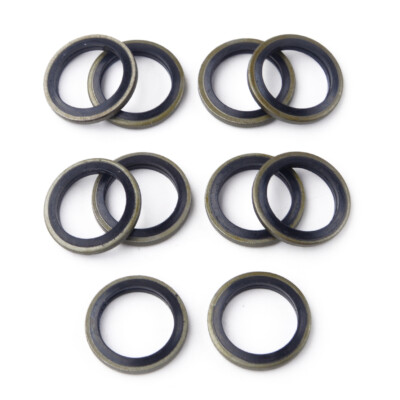 10Pcs 14mm ID. 20mm OD. Bonded Oil Drain Plug Crush Washer Gasket Oil ...