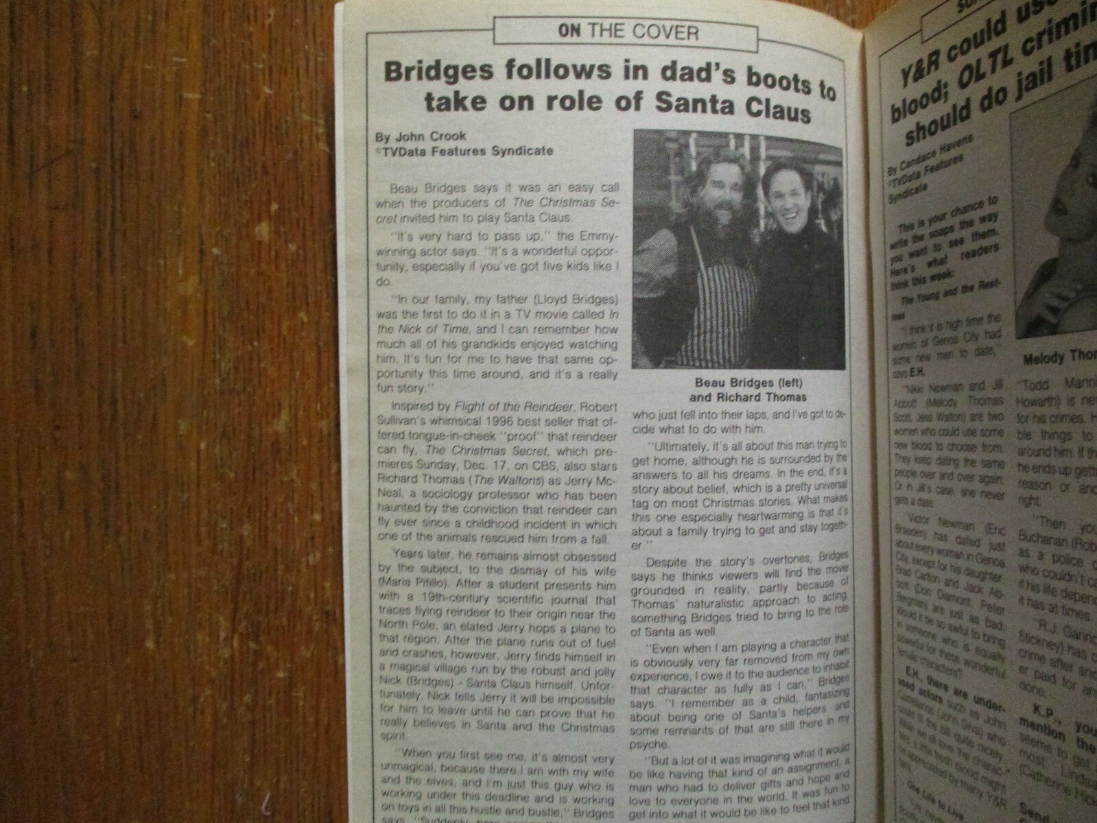 Dec 17-2000 Chicago TV Prevue Magaz(BEAU BRIDGES/RICHARD THOMAS/NiNi's ...