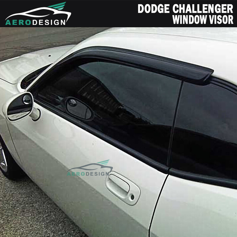Fits 08-23 Dodge Challenger Coupe Window Visors Rain Vent Guard Shade ...