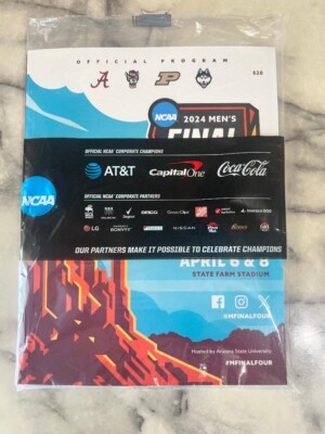 2024 MENS OFFICIAL FINAL FOUR GAME DAY PROGRAM SEALED UNOPENED OUTER ...