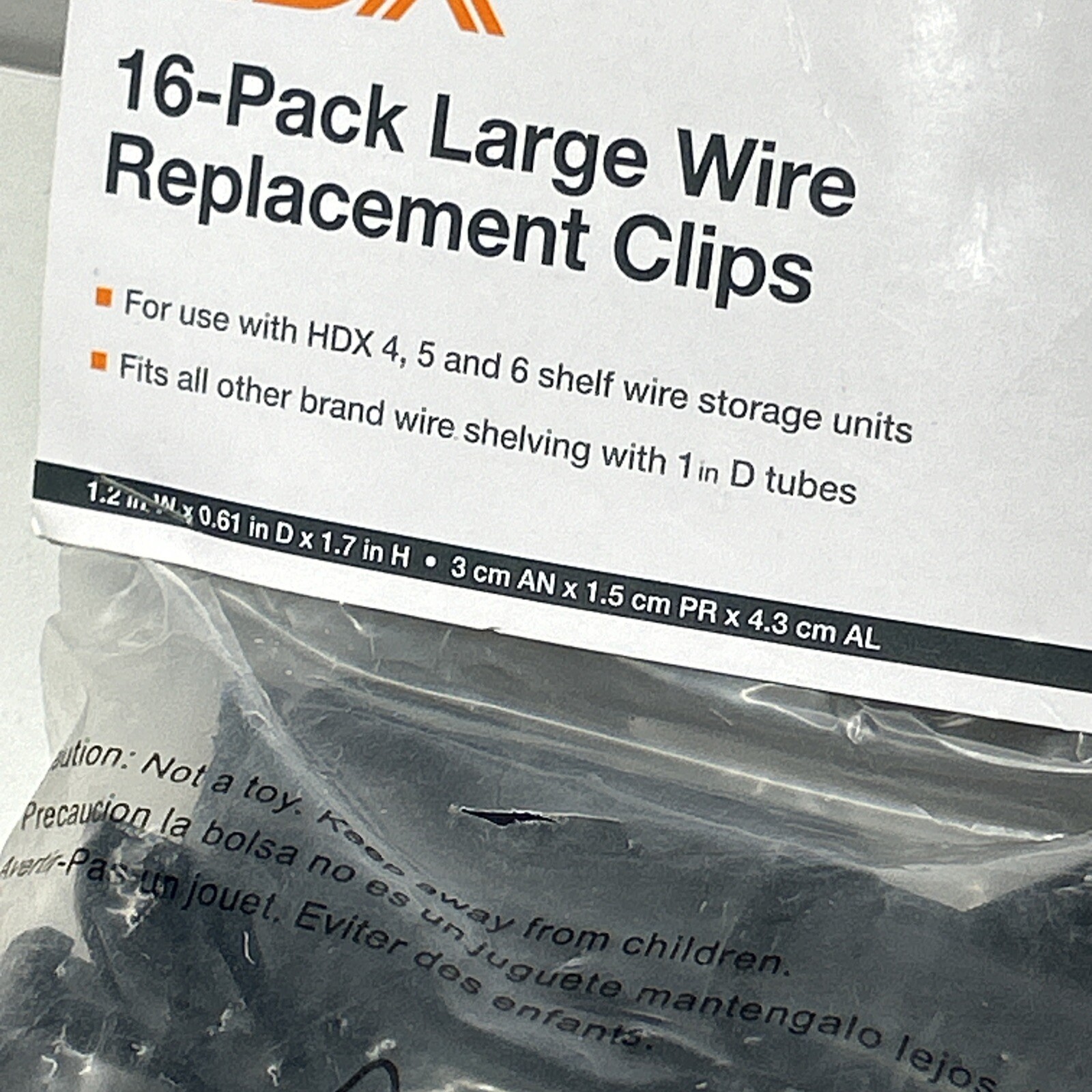 HDX 16-pack Large Wire Replacement Clips for sale online | eBay