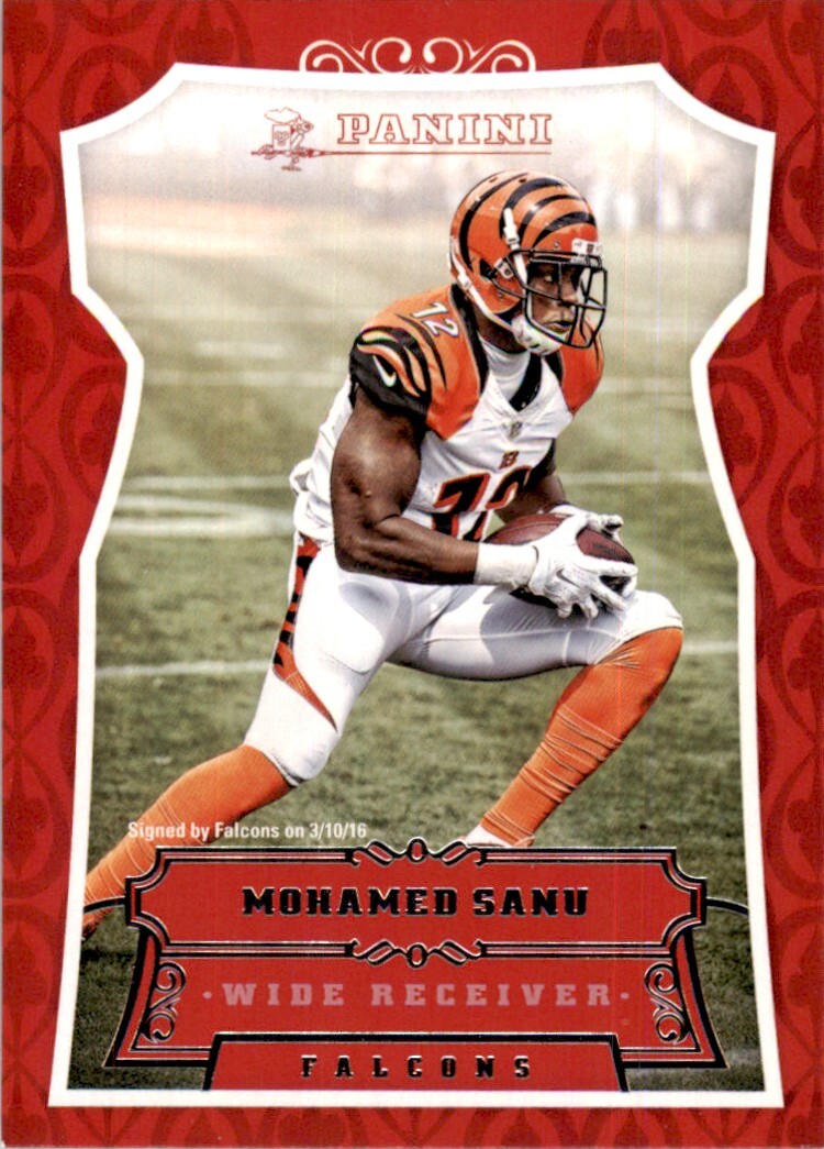 2016 Panini Mohamed Sanu Atlanta Falcons #64 NFL Football Sports Card ...