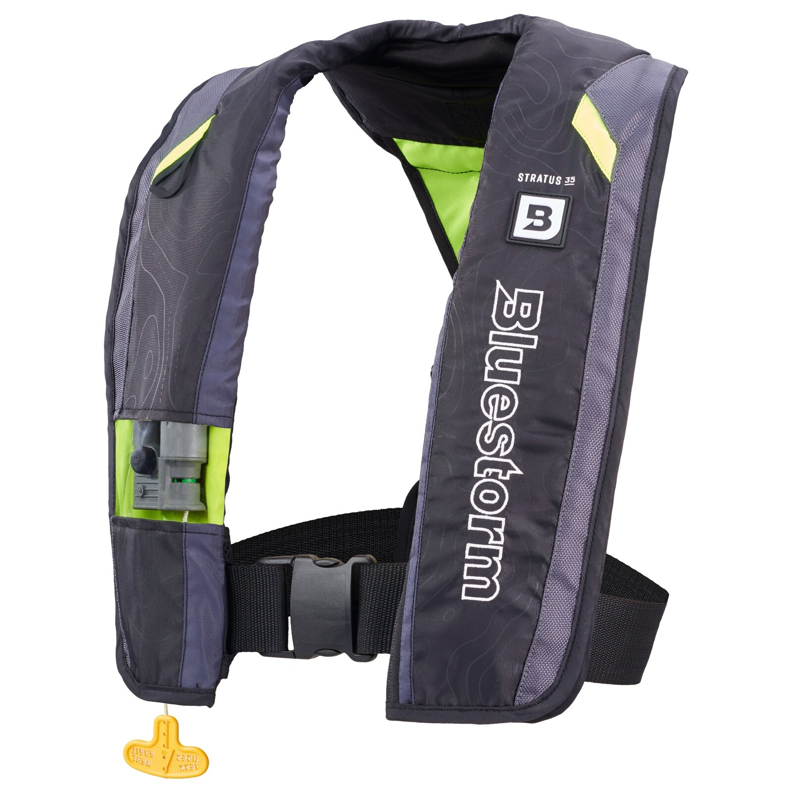 Bluestorm Stratus 35 Inflatable Life Jacket USCG Type 2 PFD, Hi-Viz ...