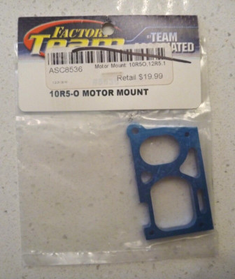 Vintage Rc Associate Motor Mount Bulkhead 10R5-0 12R5-1 Blue Aluminum ...