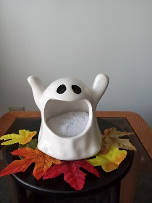 Full Moon Furnishings Halloween Ceramic Ghost Kitchen Sponge Scrubby ...