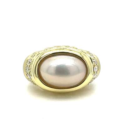 18K Judith Ripka Cocktail Ring Yellow Gold & Sterling | eBay