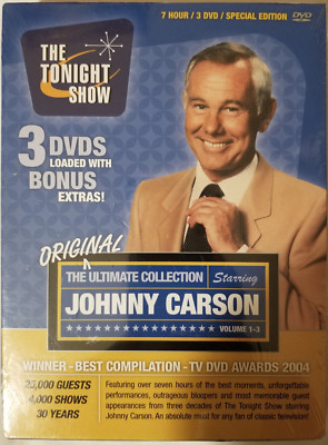 JOHNNY CARSON THE TONIGHT SHOW ULTIMATE COLLECTION 3 DISC BOX SET NEW ...