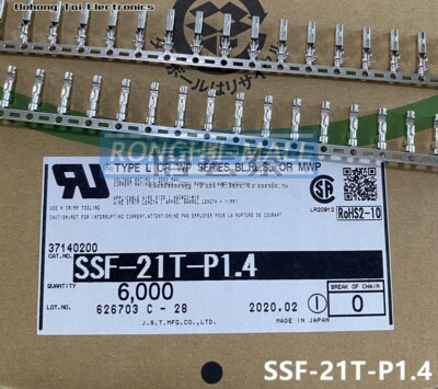 1000PCS NEW FOR JST connector SSF-21T-P1.4 terminal wire gauge 18-22AWG ...