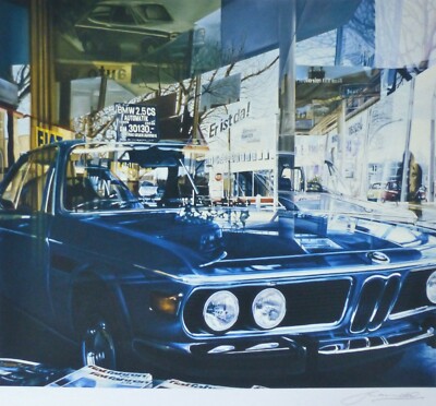 PETER HANDEL HE IS HERE SIGNED BMW E9 2.5 CS Photo Realism German ...