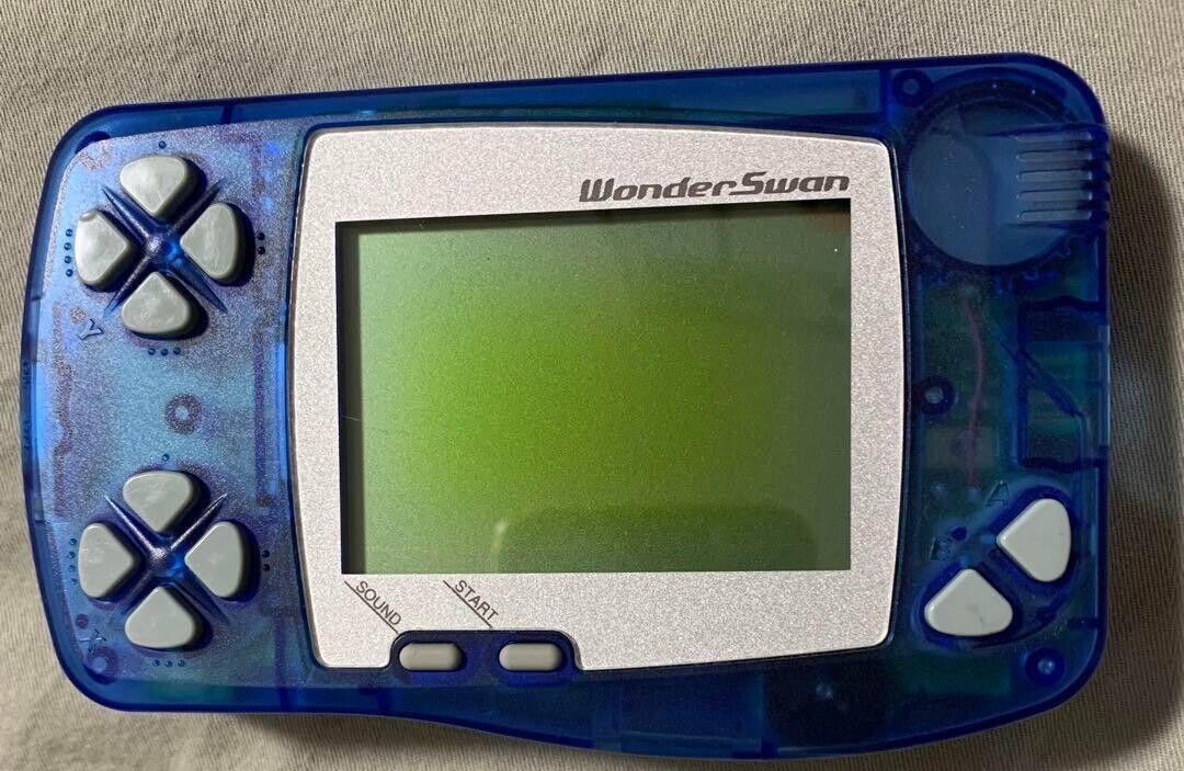 Bandai WonderSwan Wonder Swan WS Clear Blue Handheld System Console ...
