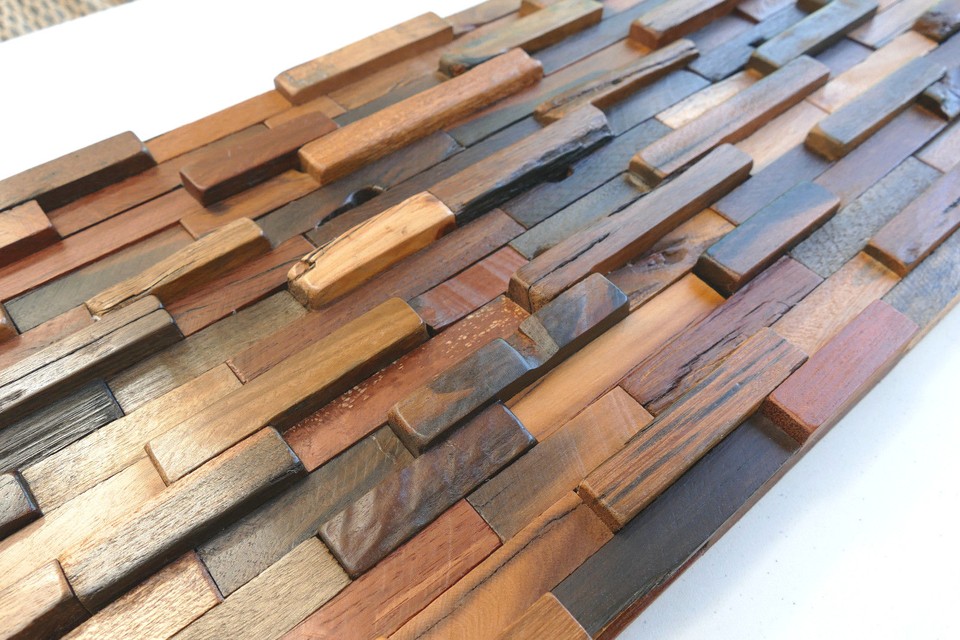 Wood Wall Tiles, Rustic, Vintage, Reclaimed, Wooden Wall Decor ...