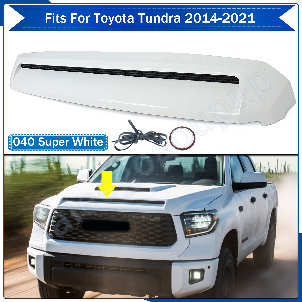 2014-2021 Toyota Tundra Front Hood Bulge Molding #76180-0C030-A0 ...