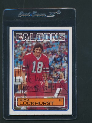 1983 Topps #22 Mick Luckhurst Falcons Signed Auto *B2650 | eBay