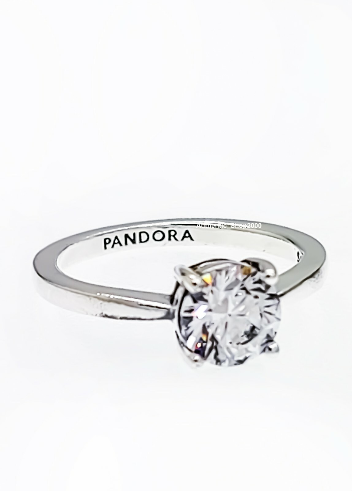 NEW 100% Authentic PANDORA 925 Silver Sparkling Solitaire Ring ...