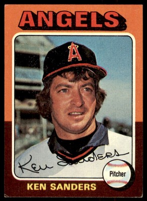 1975 Topps #366 Ken Sanders VG California Angels | eBay