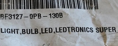 lot of 2 LEDTronics Led Super Blue 6L Light Bulb BF3127-0PB-130B 130VDC ...