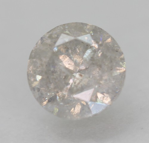 0.51 Carat I Color Round Brilliant Natural EARTH MINED Diamond 4.95mm W ...