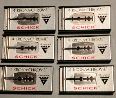 25 Blades - Vintage Schick Krona Stainless Double Edge DE Safety Razor ...