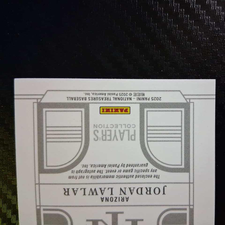 2025 National Treasures Jordan Lawlar Player’s Jumbo Patch Auto /49 ...